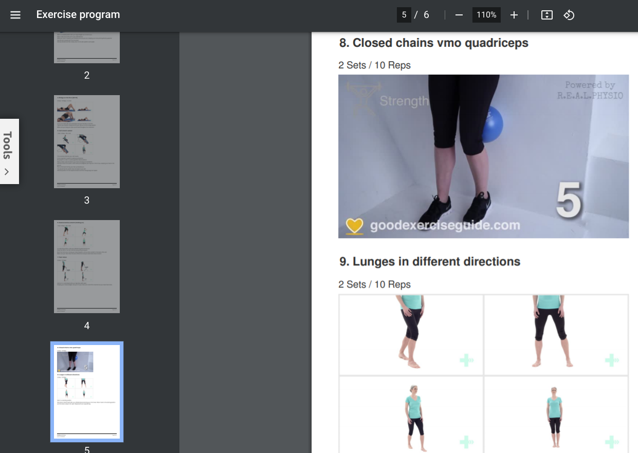 Knee Osteoarthritis Plan | ZoomPhysio
